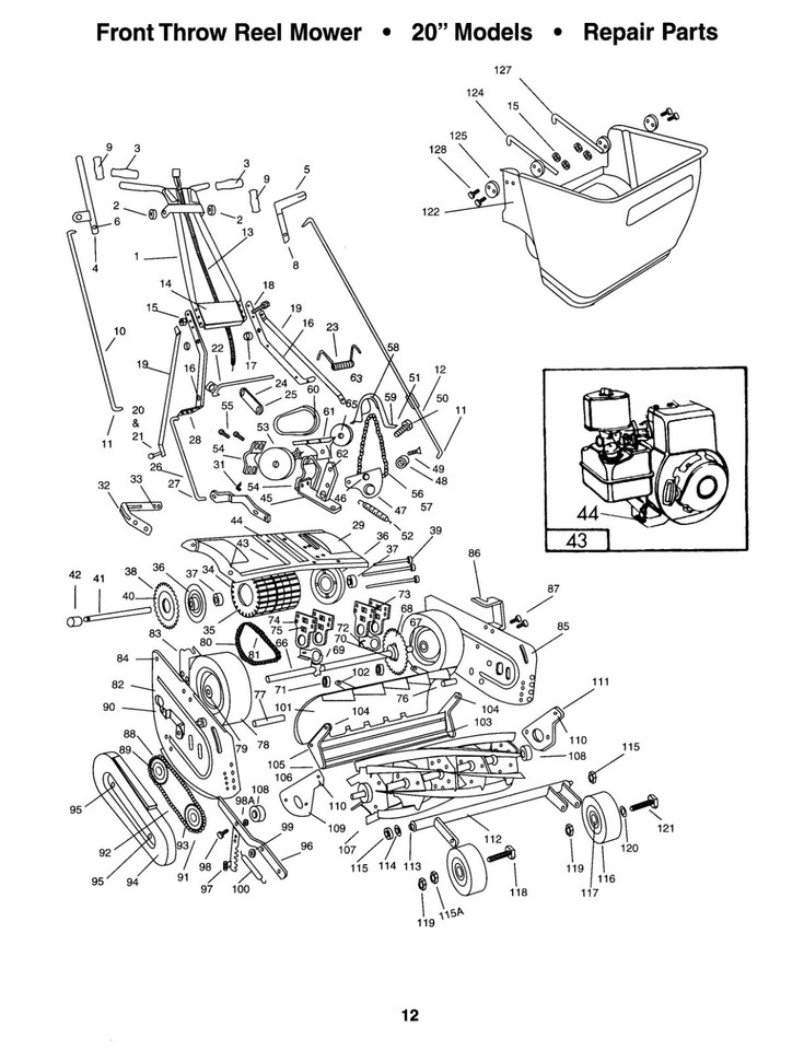 Operator & Parts List Manual Fits Mclane 20” & 25” Front-Throw Reel ...
