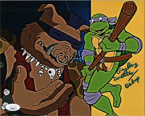 GREG BERG Signed "Donatello TEENAGE MUTANT NINJA TURTLES" 8x10 Photo ...