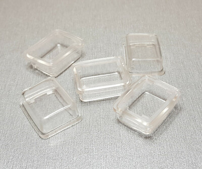 5Pcs Rectangle Clear Rubber Waterproof Rocker Switch Cover | eBay