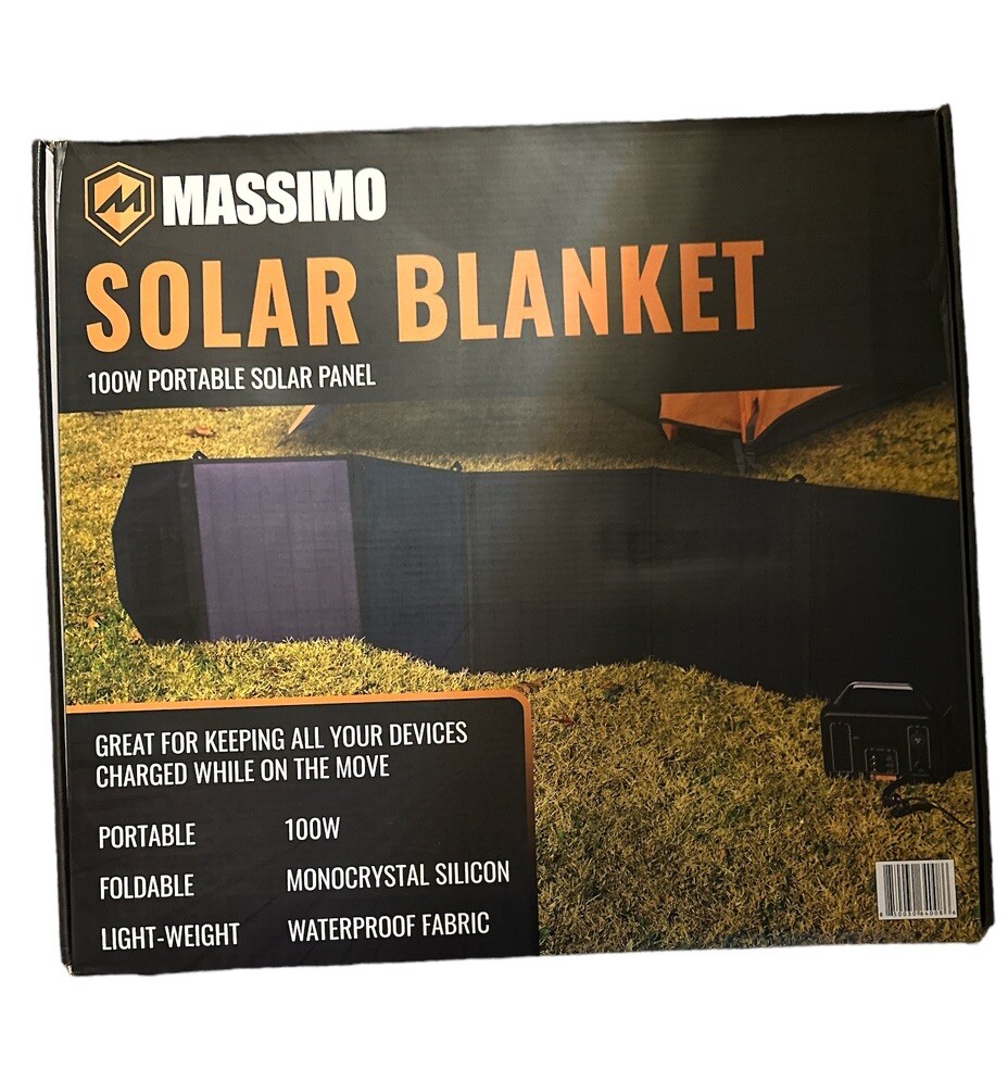 Solar Massimo 100W Portable Panel Lightweight/Foldable/Waterproof ...