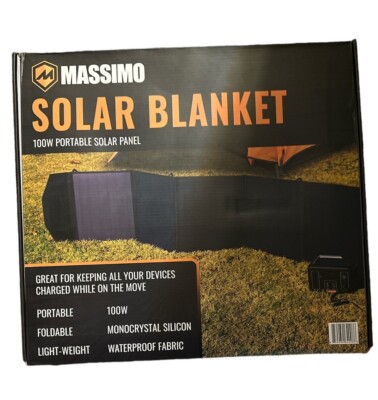 Solar Massimo 100W Portable Panel Lightweight/Foldable/Waterproof ...