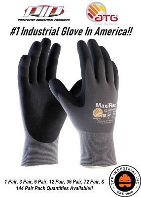 34-874 MaxiFlex Ultimate Micro Foam Nitrile Grip Coated PROTECTIVE WORK GLOVES | eBay