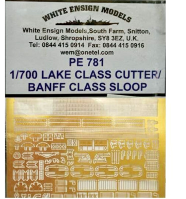1/700 Lake Class Cutter/Banff Class Sloop photo etch White Ensign UK ...