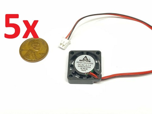 5 Pieces 2006 micro Small 5V DC Cooling Fan 20mm 6mm 2 Pin Mini axial ...