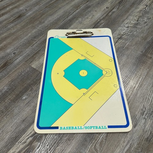 Vintage Baseball Softball Coaches Lineup Dry Erase Clip Board Champion ...