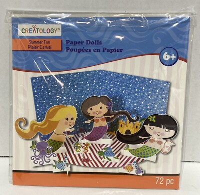 Creatology 72 Piece Paper Dolls Set. Mermaids Summer Fun | eBay