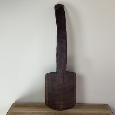 27” Extra Large Hand Carved Primitive Wooden Dough Paddle Peel Spade ...