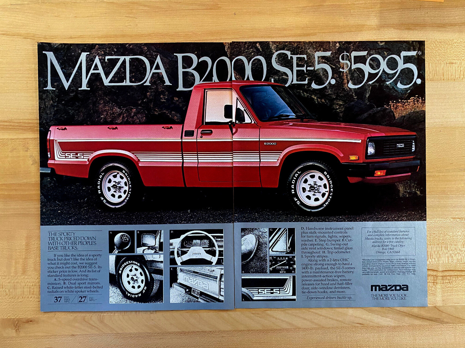 1983 Mazda B2000 SE-5 Original Magazine Ad | eBay