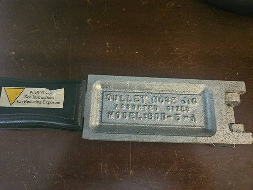 Do-it bullet jig head model bdb-5-a. Makes 1/8, 1/4, 3/8, 1,2, and 3/4 ...