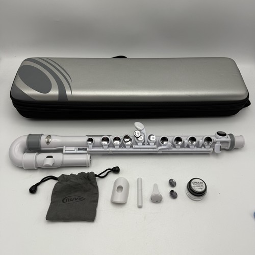 Nuvo jFlute White With Grey Collar - Complete - VGC - Student Flute ...