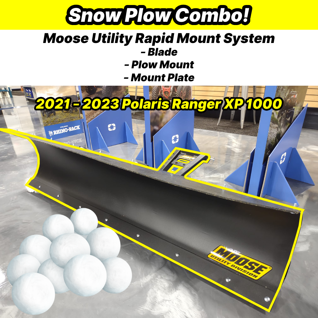 2021-2023 Polaris Ranger XP 1000 Moose RM5 Rapid Mount Snow Plow System ...