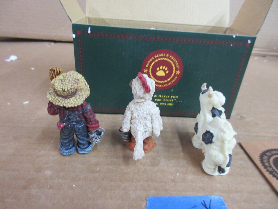 Boyds Bears Neville Farmer MacDonald Rufus Dufus Daryl 24021 Chicken ...