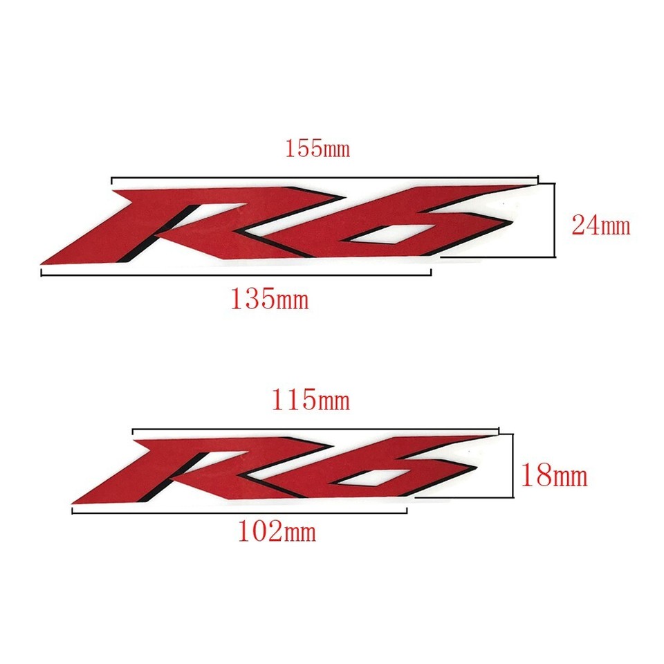 Vinyl Flat Decal Sticker Compatible With Yamaha YZF R6 | eBay