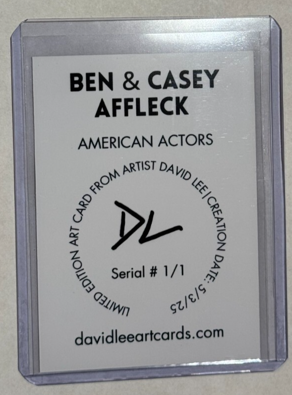 Ben & Casey Affleck Platinum Artist Signed "American Actors" Trading ...