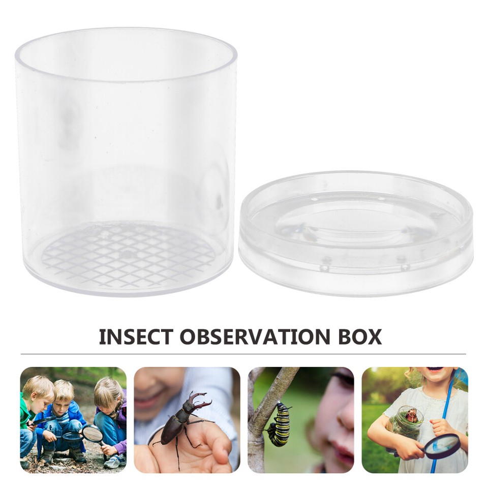 6Pcs Transparent Observation Cup Critter Cage Magnifying Loupe Critter ...