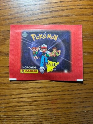 1999 Panini Nintendo Pokemon Stickers 3 Cromos Factory Sealed Pack x 1 ...