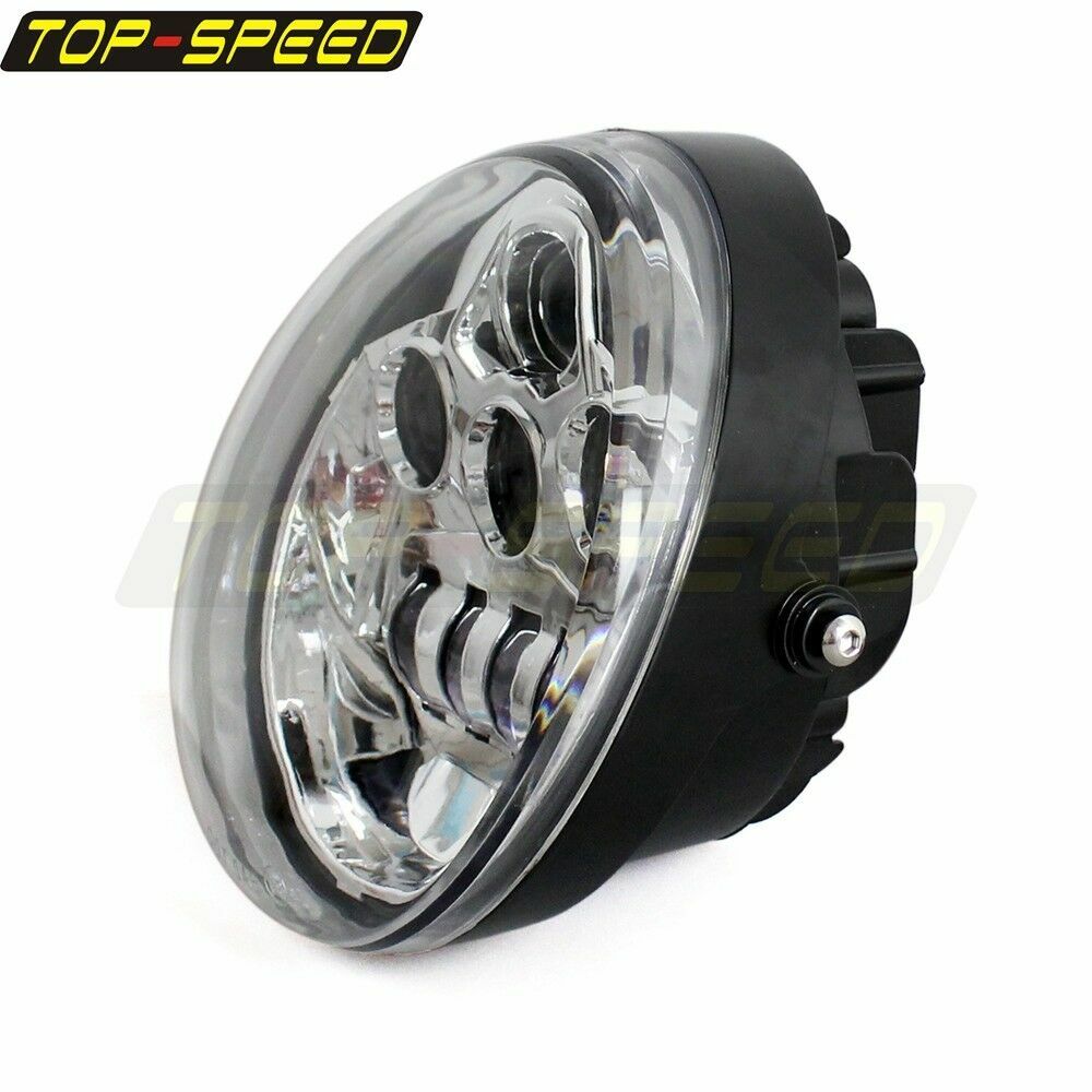 DOT Approved LED Headlight Hi/Lo Projector For Harley Street Rod V-ROD ...