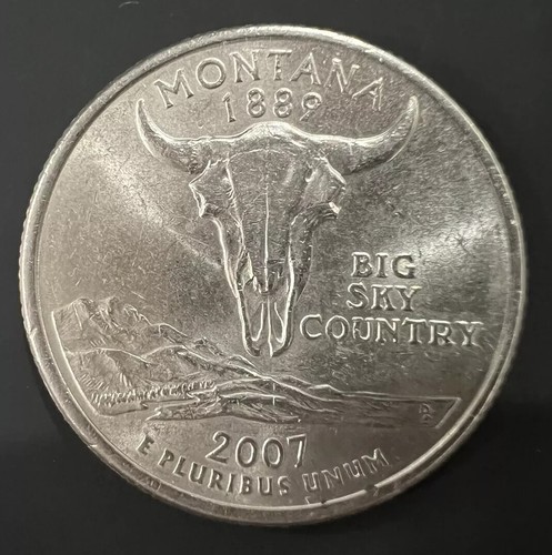 RARE 2007 Montana State Quarter - Obverse Rim Error - Error Quarter | eBay