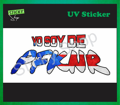 Yo soy de PFKNR UV DTF Decal Sticker For Any Surface | eBay