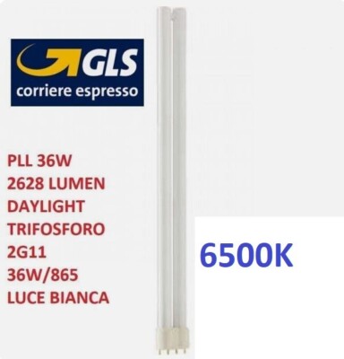 LAMPADA LAMPADINA NEON FLUORESCENTE PL-L 36W/865 4P 6500K 4PIN PLL36 ...