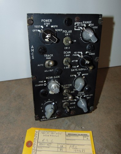 McDonnell F-4 Phantom II AN/APQ-109 Radar Control Panel AMCS 4C 4D Westinghouse | eBay