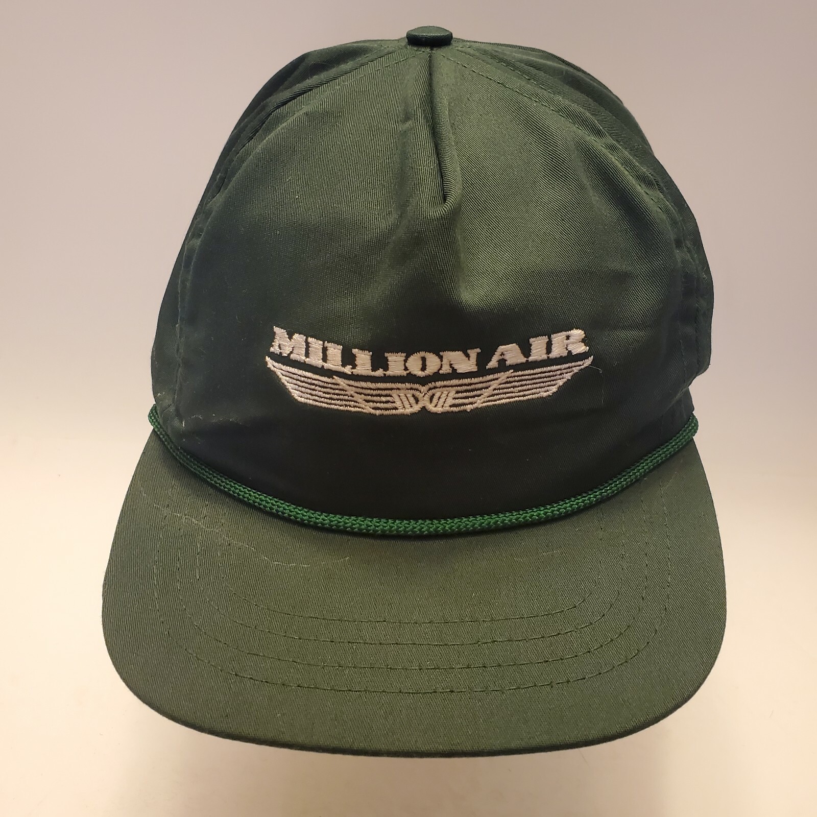 Vintage Duckster Gunter Green Cap USA Million Air Gre… - Gem