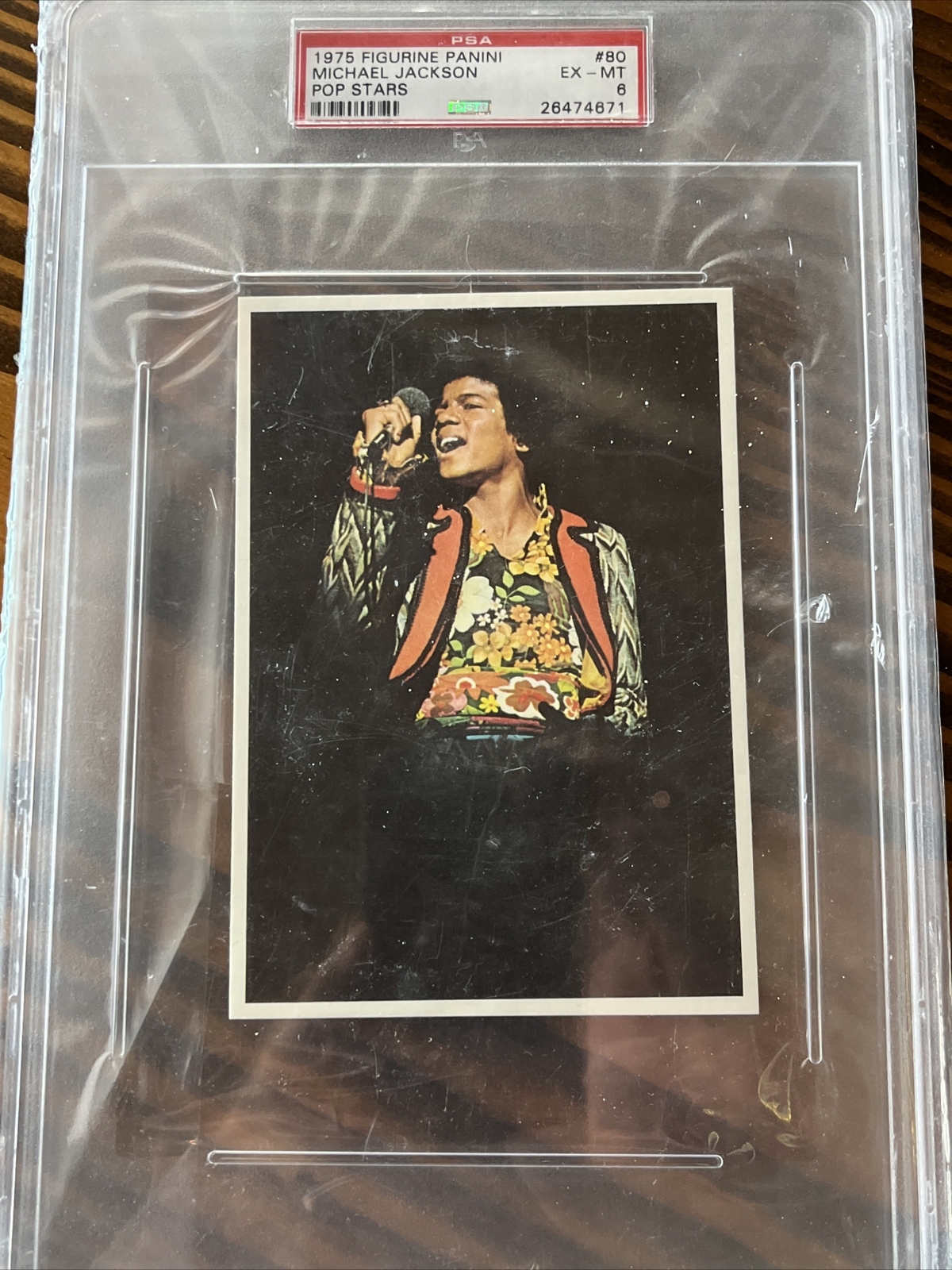 1975 Figurine Panini Pop Stars Michael Jackson RC PSA 6 | eBay