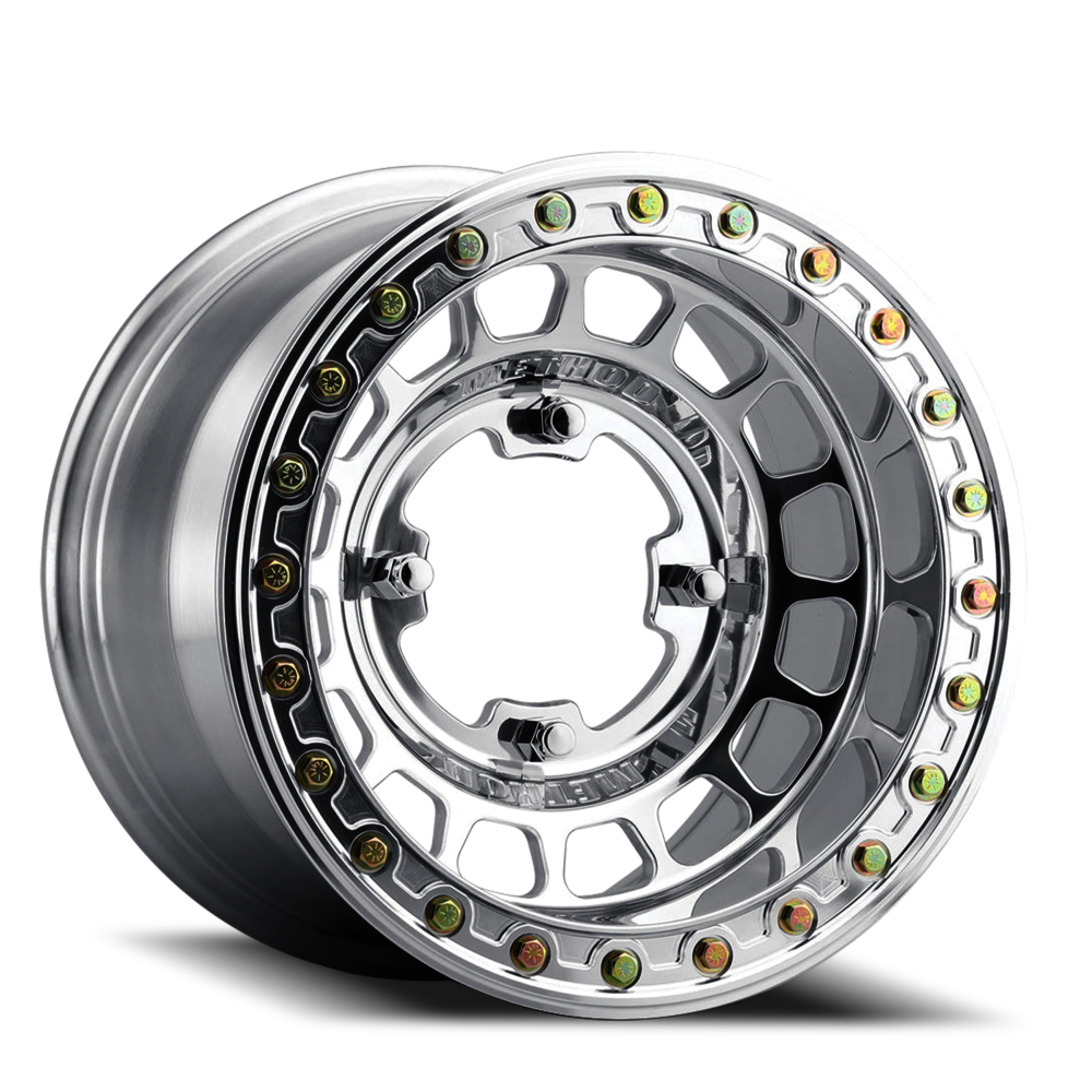 1 NEW POLISHED METHOD RACE WHEELS MR413 BEADLOCK 15X10 5-127 (106678 ...