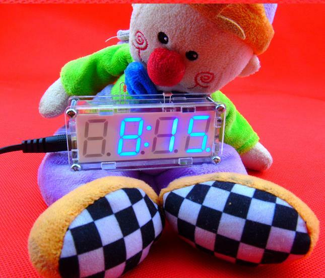 Electronic Clock Making Kit DIY Single Chip Microcomputer LED Digital ...
