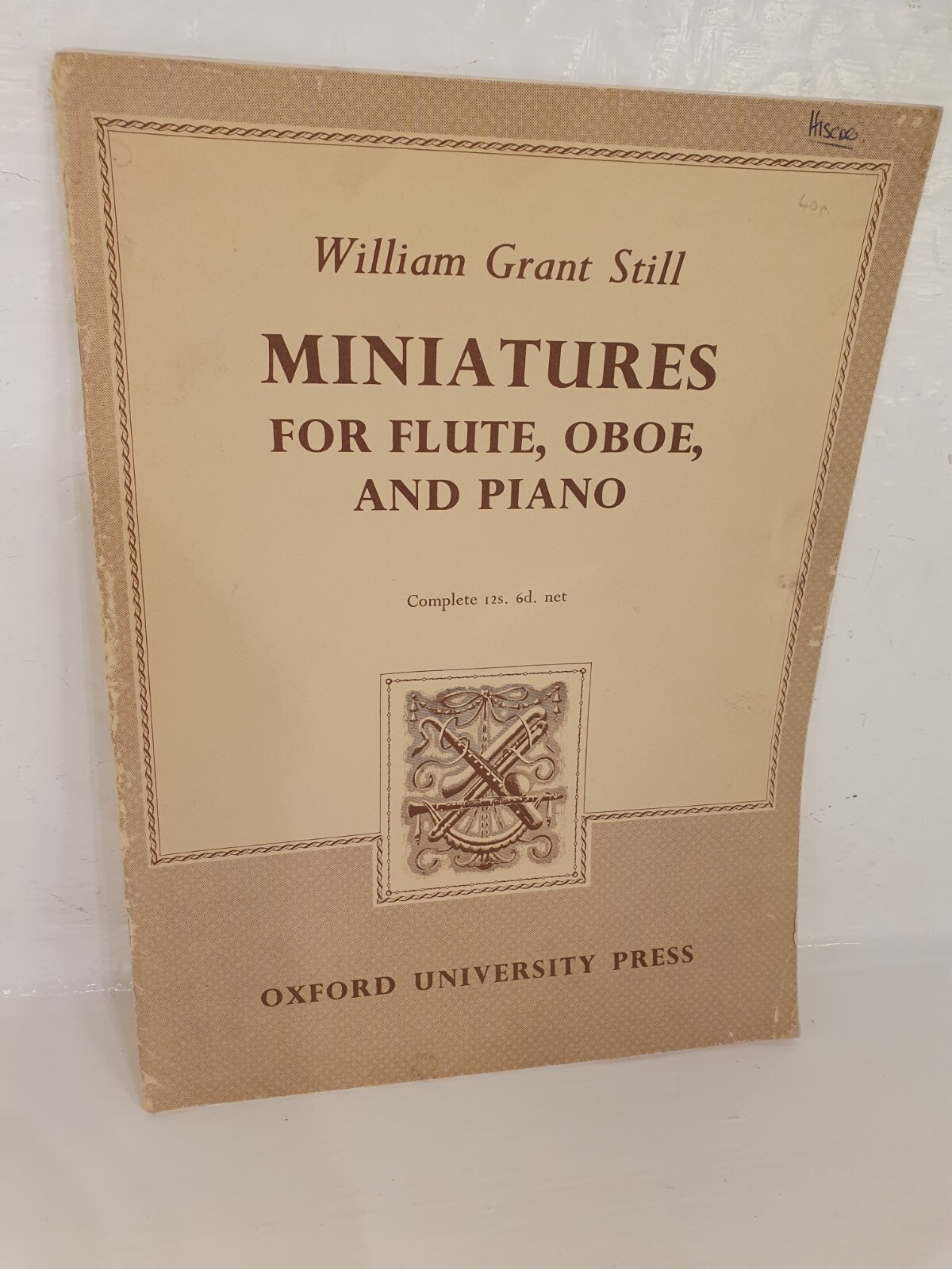 Vintage/Rare: William Grant Still Miniatures For Flute, Oboe And Piano ...
