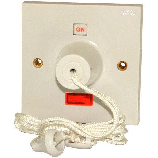 9 x Shower Ceiling Pull Switch 50 amp Double Pole Isolator Switches ...
