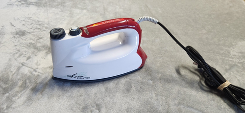 Euro Steam Evolution Iron With Built-In Boiler Model 6399/3 White/Red ...