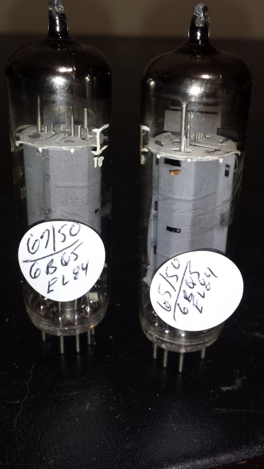 MATCHED PAIR E84L (EL84 PREMIUM) RTC SIEMENS TUBES TV-7 Tested ...
