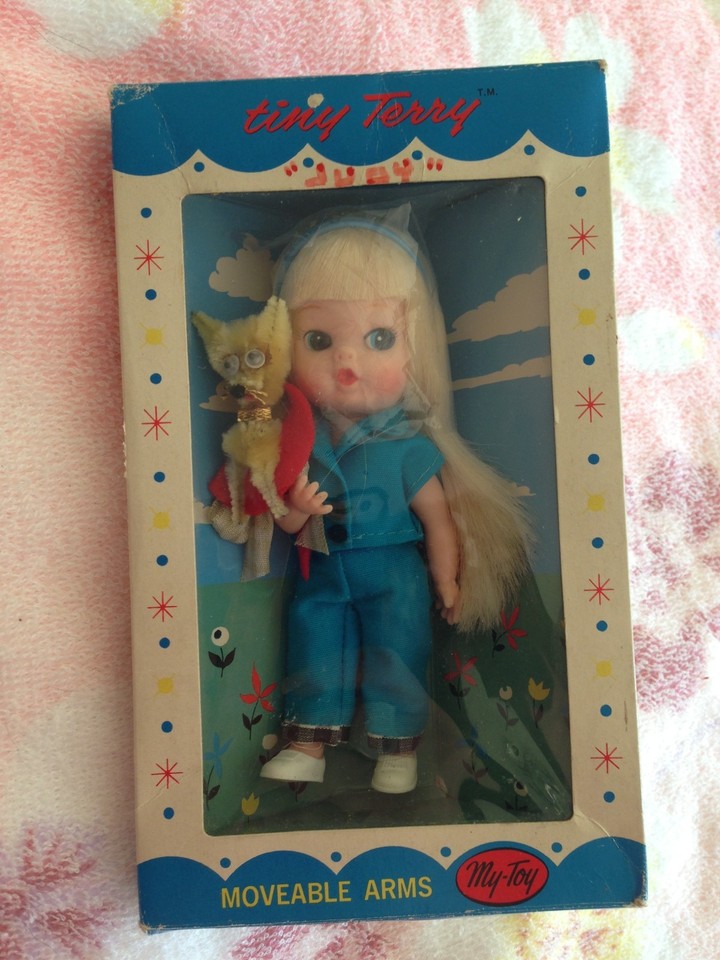 1966 Jointed Blonde Tiny Terry Doll NRFB My Toy Japan | eBay
