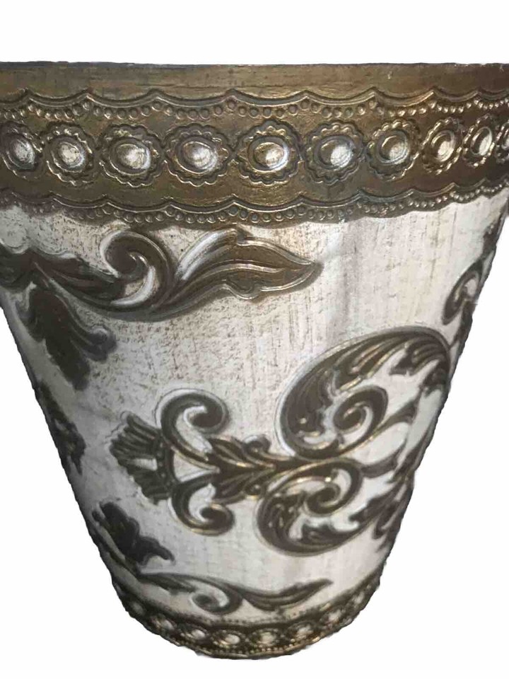 ITALIAN FLORENTINE GILT WOOD TRASH CAN WASTE BASKET MCM RARE 1960s | eBay