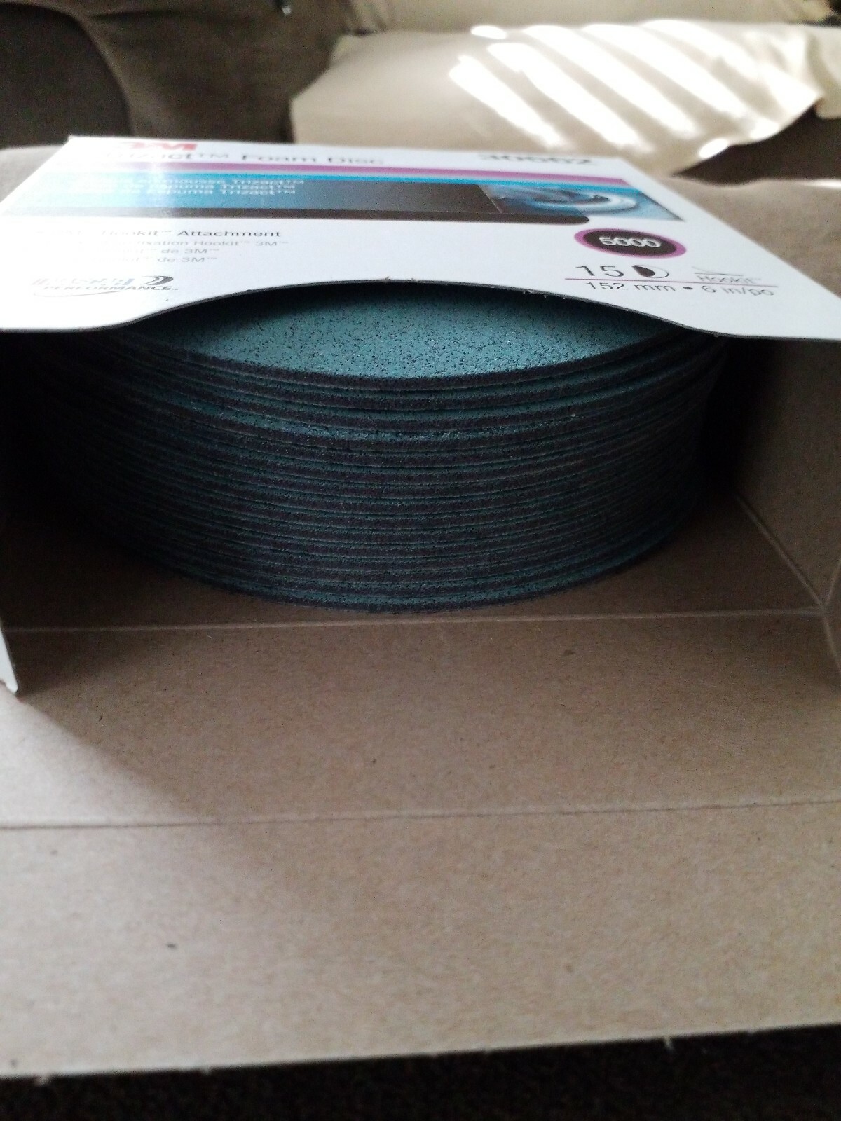 3M Trizact 30662, P5000 GRIT 6" FOAM HOOKIT DISCS (2-Disc Kit)⭐ Fast ...