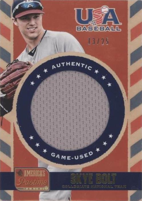2013 Panini America's Pastime - USA Baseball Jerseys Skye Bolt #US-SB ...