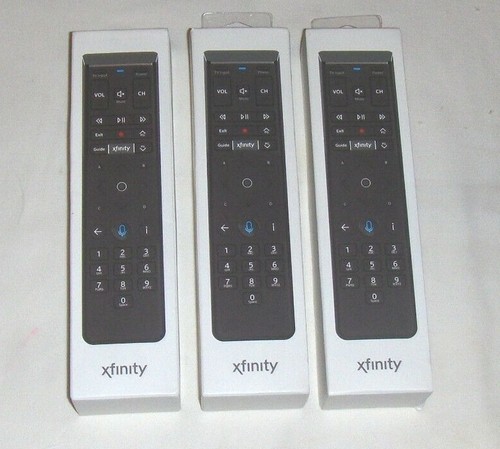 3 NEW XFINITY COMCAST VOICE REMOTE CONTROLS BLACK XR15 for cable box ...