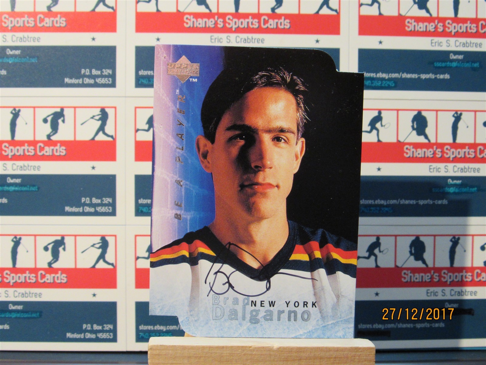 1995-96 Be A Player Autographs Die Cut #S10 Brad Dalgarno | eBay
