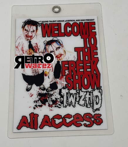 Twiztid - Welcome to the Freek Show MNE VIP Pass backstage insane Clown ...