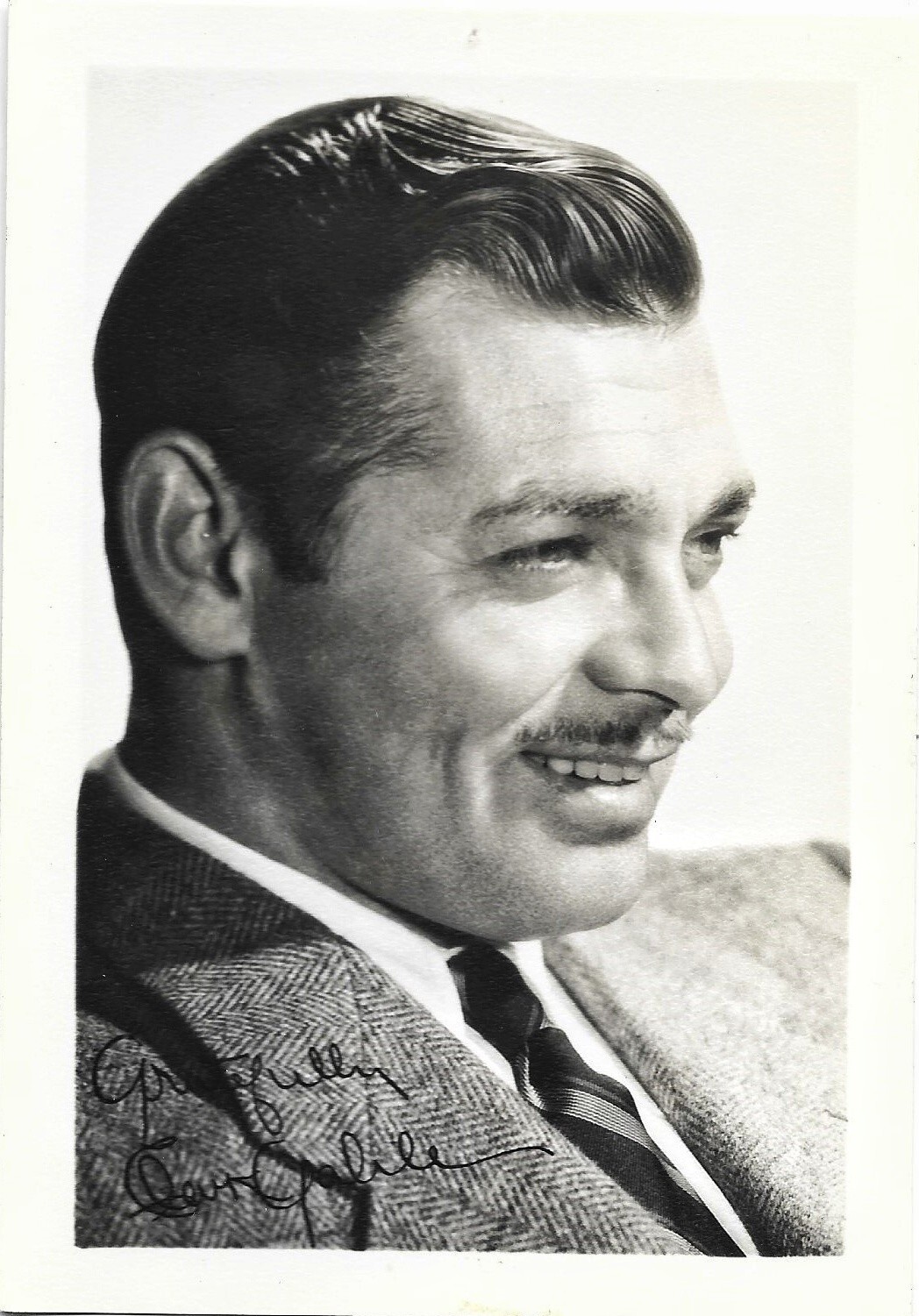 Vintage 1940s Photo Hollywood Movie Actor CLARK GABLE Autograph ...