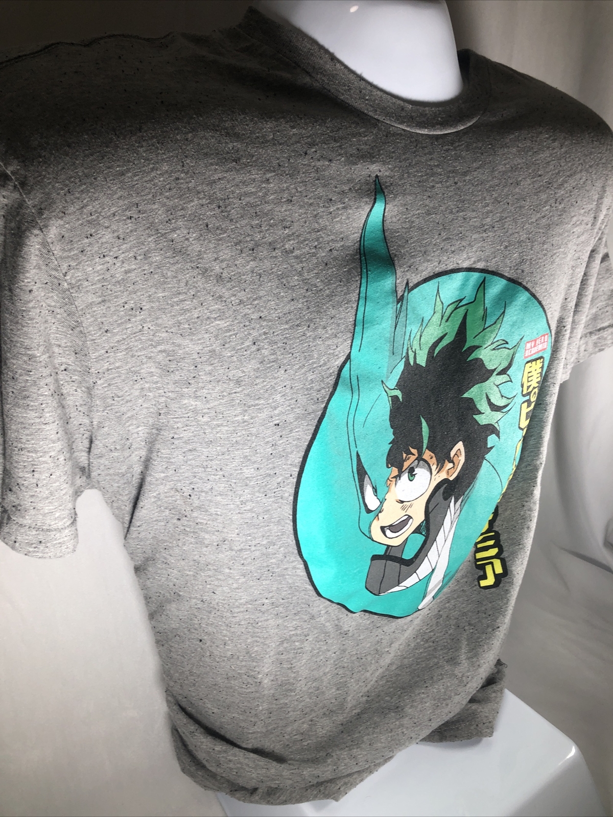 My Hero Academia Deku (Izuku Midoriya) Gray T-Shirt A… - Gem