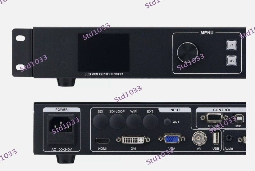 Full Color LED Video Processor Supports Two LED Display Sending Cards ...