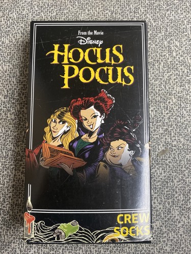 Disney Hocus Pocus 2 Pair Unisex Crew Socks In New Gift Box Sock Size 9 ...