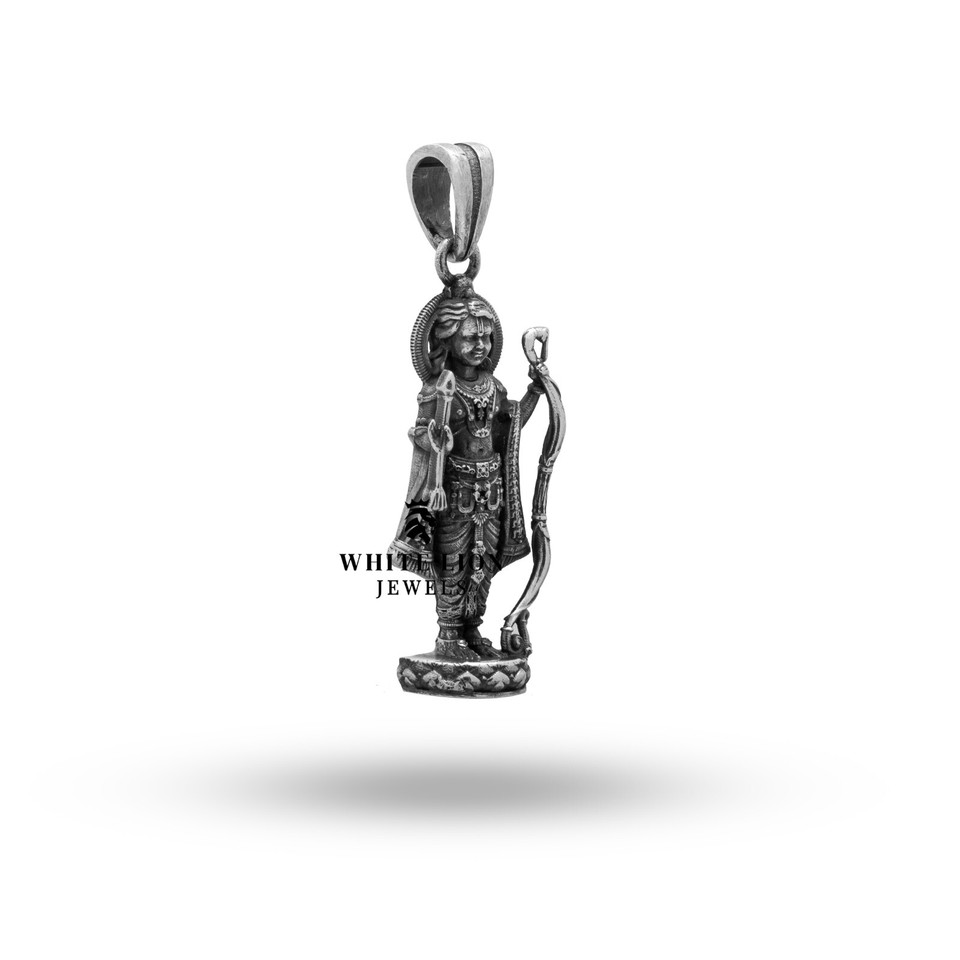 Ayodhya Shree Rama Supreme Lord Vishnu Hinduism Pendant 925 Sterling ...