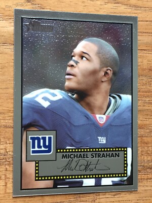 2006 TOPPS HERITAGE FOOTBALL MICHAEL STRAHAN CHROME CARD No.74 NY ...