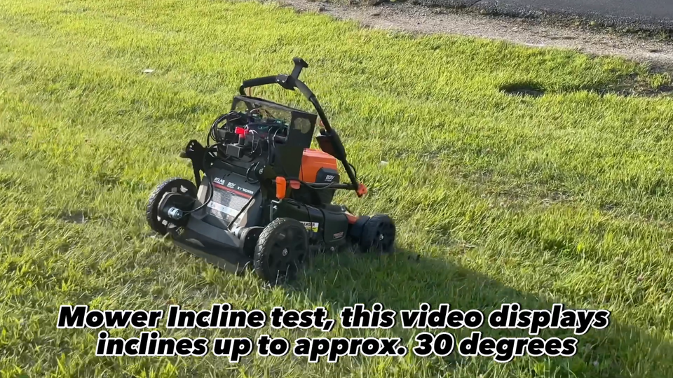 RC ELECTRIC LAWN MOWER 4X4 REMOTE CONTROL 21" DECK 80V RADIO CONTROLLED ...