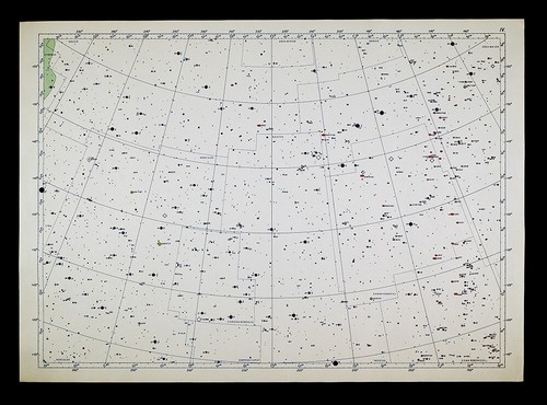 1962 Becvar Star Map 4 North Sky Chart Hercules Bootes Corona Borealis ...