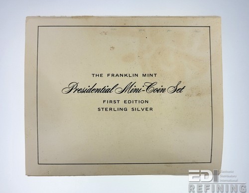 The Franklin Mint Presidential Mini-Coin Set First Edition Sterling ...