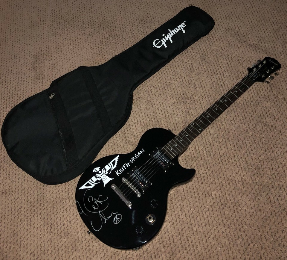 KEITH URBAN SIGNED ELECTRIC GUITAR AUTOGRAPH JSA FULL LOA RARE ON BODY ...